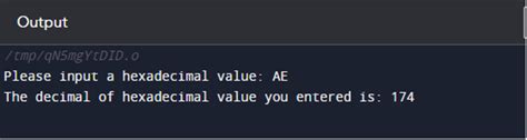C Program To Read And Write Hexadecimal Values