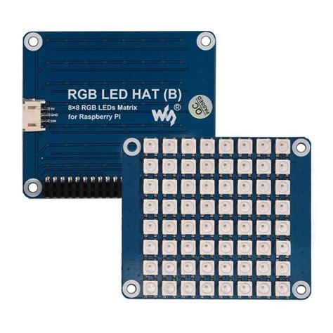 True Color RGB LED HAT B For Raspberry Pi Colorful Display X Grid One Signal Pin Control Hat