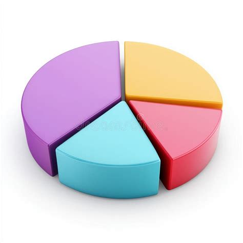 Colorful Pie Chart Diagram Representing Data Distribution In A Clear