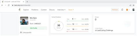 Shiv Karn On Linkedin Day30 Coding Leetcode Letusrock