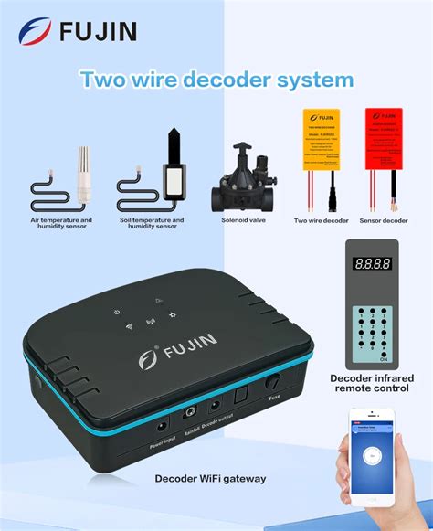Fujin Irrigation Wifi Sensor Decoer Two Line Decoder Host Box Solenoid