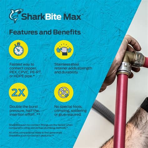 Sharkbite Max 12 In Push To Connect Brass Slip Ball Valve Ur24735z At