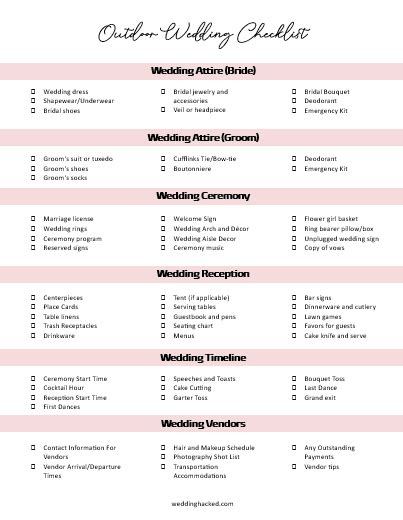 How To Plan An Affordable Outdoor Wedding On A Budget Wedding Hacked