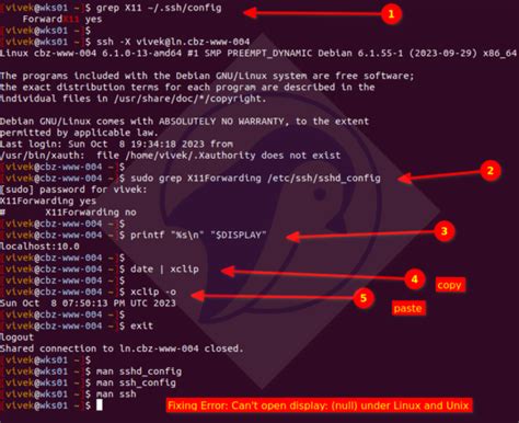 How To Fix Error Can T Open Display Null With Ssh And Xclip NixCraft