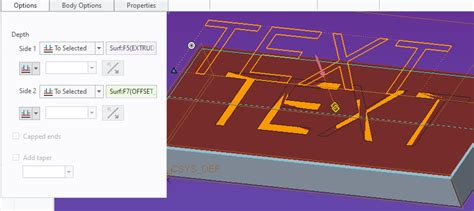 solved parametric editable embossed text ptc community