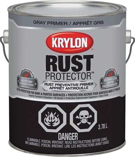 Krylon Rust Protector 469412000 Rust Preventive Primer Gray 946 Ml