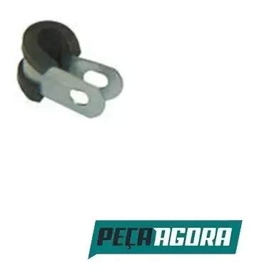 Caixa 10 Abracadeira Com Borracha Para Tubo 6mm Para Scania Frete Grátis