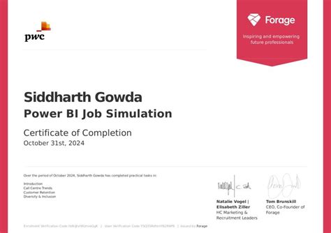 Powerbi Pwc Dashboard Skill Growth Simulation Siddharth Gowda