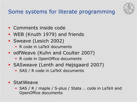 ppt literate programming with sas and other languages powerpoint