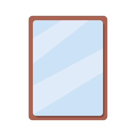 Rectangular Mirror In Wooden Frame 35301841 Vector Art At Vecteezy