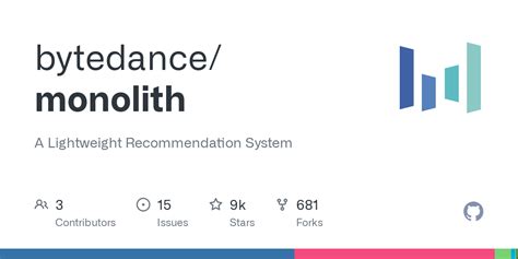 GitHub Bytedance Monolith A Lightweight Recommendation System