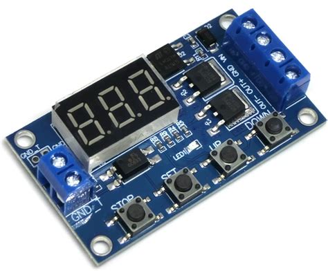 Dc 5v ~ 36v Dual Mos Led Digital Time Delay Relay Trigger