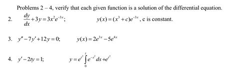 Solved Problems 2 4 Verify That Each Given Function Is A