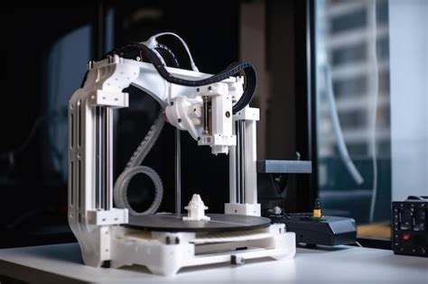 Premium Ai Image Robot Arm With D Printer At Work Printing Out New
