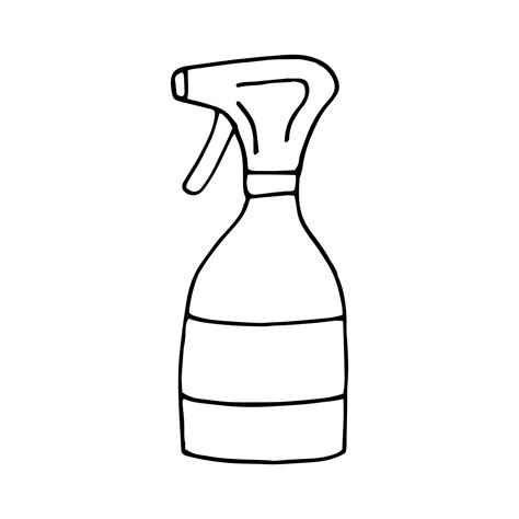 Sprayer Hand Drawn Doodle Minimalism Scandinavian Monochrome