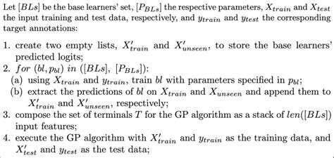 Pseudo Code For The Proposed Mc S Gp Method Download Scientific Diagram