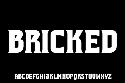 미래적이고 대담한 디스플레이 폰트 터 타입 세트 프리미엄 벡터