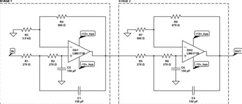 operational amplifier my low pass filter is strongly attenuating very