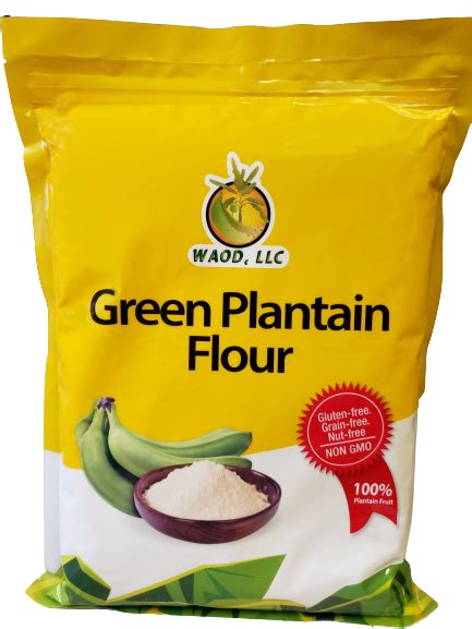 Green Plantain Flour Waod 5lbs