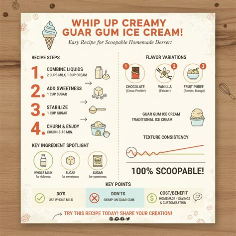 Easy Guar Gum Ice Cream Recipe For Creamy Delight Recipecan