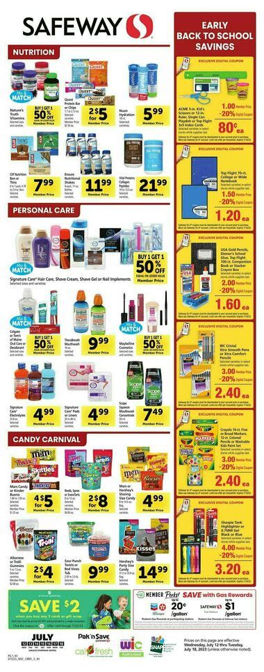 Safeway Weekly Ads And Special Buys