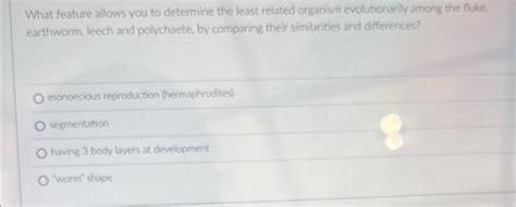 Solved What Feature Allows You To Determine The Least Chegg Com