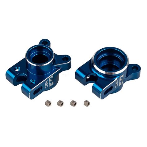 Ft Blue Aluminium Hrc Rear Hub Carrier Set Pr Associated B7 Or B7d