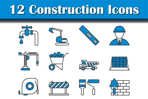 Construction Icon Set By Angelp Thehungryjpeg
