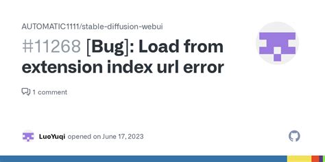 [bug] load from extension index url error · issue 11268