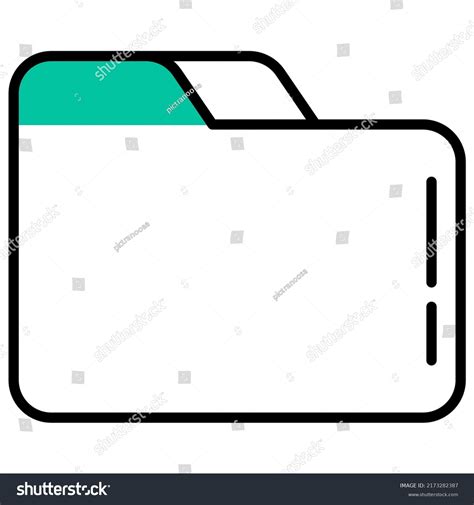 Folder Icon Transparent Background Stock Vector Royalty Free Shutterstock