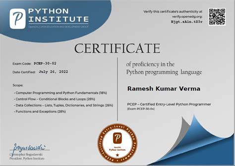 ramesh kumar verma on linkedin pcep pyhton pythonautomation pythonprogramming excited