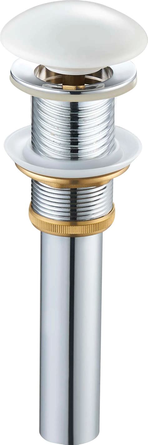 Донный клапан для раковины SantiLine SL-102 без перелива, белый в Санкт ...