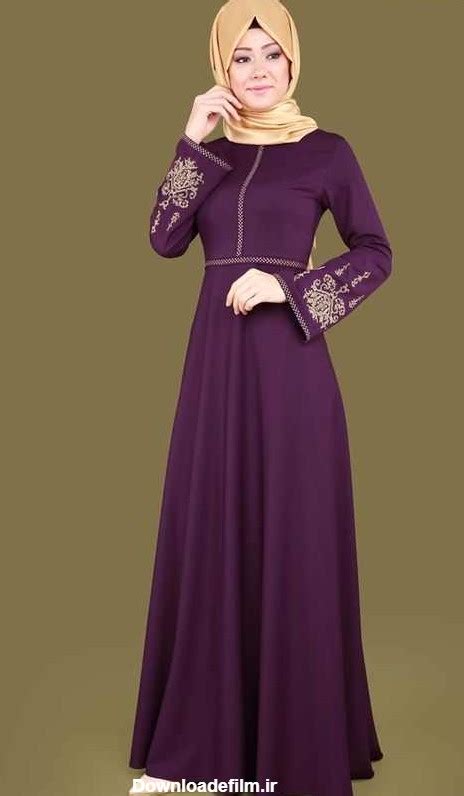 عکس پروفایل دختر با لباس بنفش