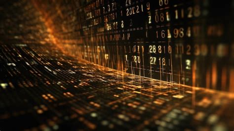 Premium Ai Image Futuristic Cyberspace With Binary Code Background