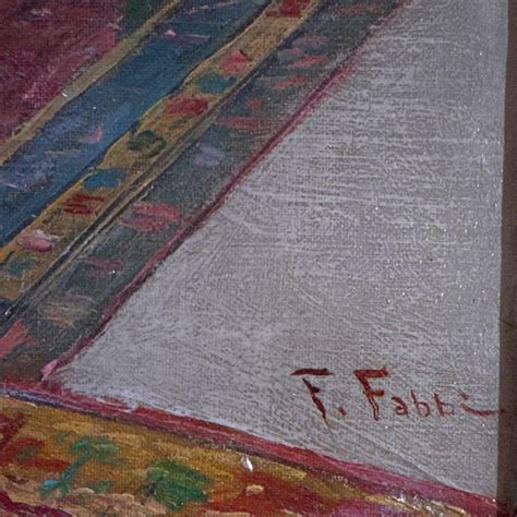 Fabio Fabbi Harem Girls In The Palace Courtyard 19th Century Antique