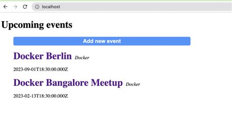 Containerizing An Event Posting App Built With The Mean Stack Docker