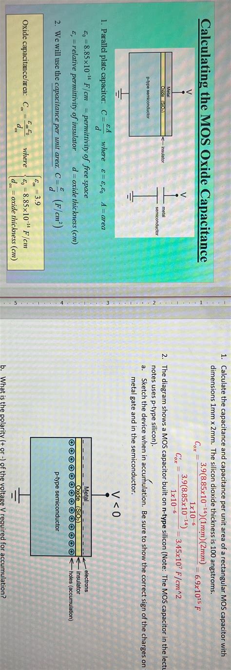 [solved] answer question 1 1 calculate the capacitance and