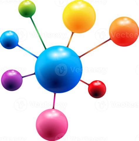 Molecule Structure Model Sign Molecules In Chemistry Science For