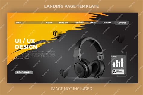 Premium Vector Headphone Branding Social Media And Uiux Design Integration