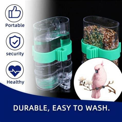 Buy Cups Cage Parrot Feeder Bird Water Bottle Water Dispenser Automatic