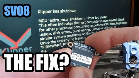 Timer Too Close Klipper Error 32gb Emmc Upgrade And Other Possible