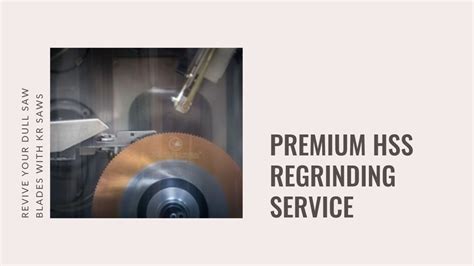 Kr Saws Premium Hss Regrinding Service Kr Saws