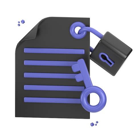 Premium Photo Rendering 3d Icon Logo Data Encryption Cyber Blender