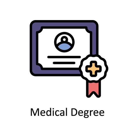 Medical Degree Vector Filled Outline Icon Style Illustration Eps 10 File 38467638 Vector Art At