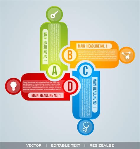 premium vector editable info graphic style chart with headings graph