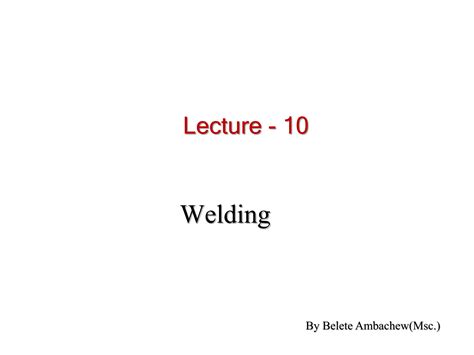 Manufacturing Engineering Ii Lecture 10pdf