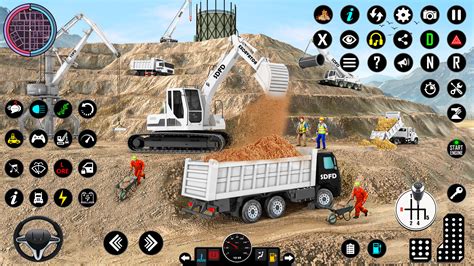 Real Heavy Excavator Simulator Road Crane Excavator Games Excavator