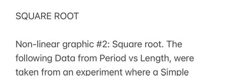 GRAPHICAL ANALYSIS OF THE LINEARIZED SQUARE ROOT USE Chegg Com