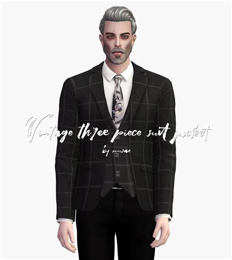 Sims4sisters — Effiethejay Vintage Three Piece Suit Jacket