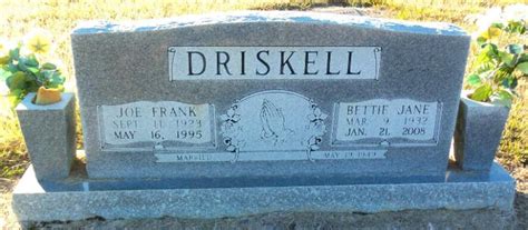 Bettie Jane Arnold Driskell 1932 2008 Find A Grave Memorial